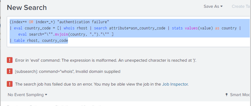 Splunk Enterprise Whois Query By Variable Not Wo Splunk Community