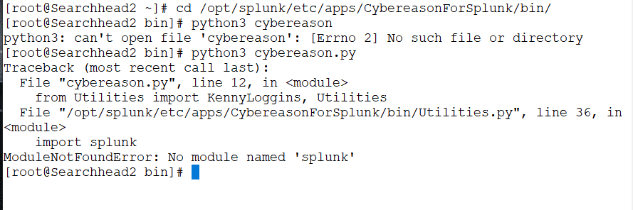 Solved Unable To Run Pyhton Script Which Came Default Wit Splunk 5041