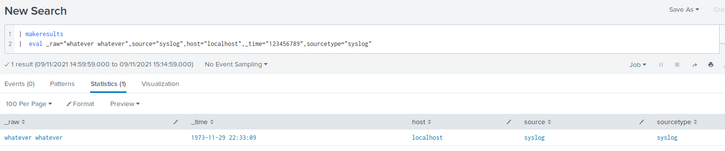 Solved Generating Events In Search Splunk Community