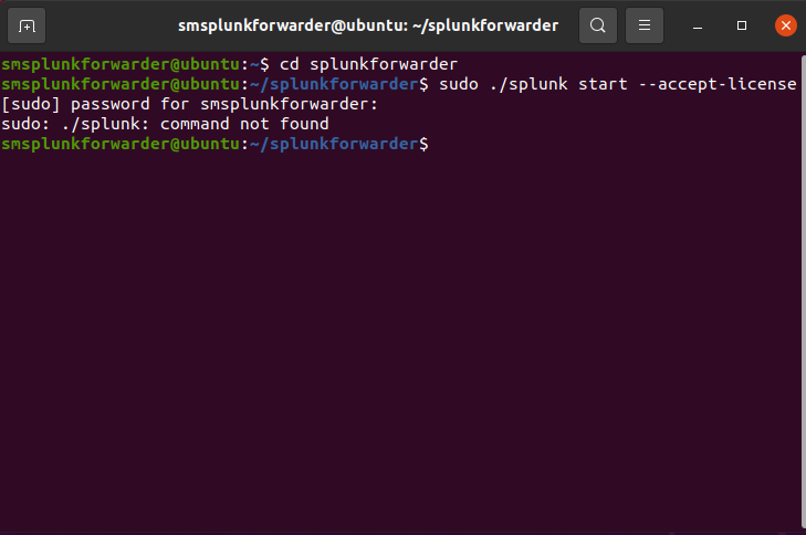 Why is it showing "splunk command not found"? - Splunk Community