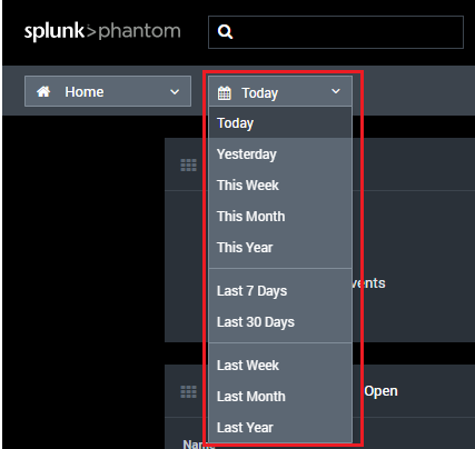 How to customize the Phantom dashboard time filter... - Splunk Community