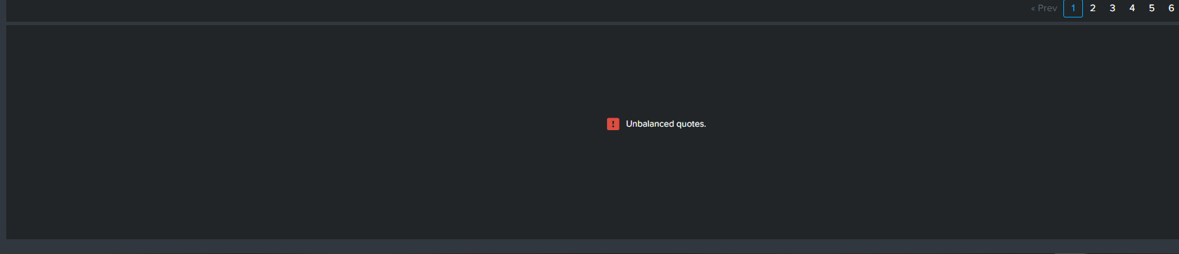 Why Am I Receiving Error For Drilldown Between 2 P Splunk Community