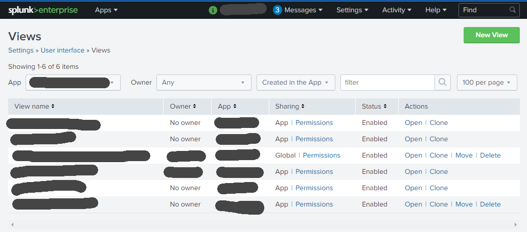 Unable To Delete Dashboards In An App Splunk Community