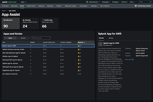 Keep Your Apps in Splunk Enterprise Up-to-Date & S... - Splunk Community