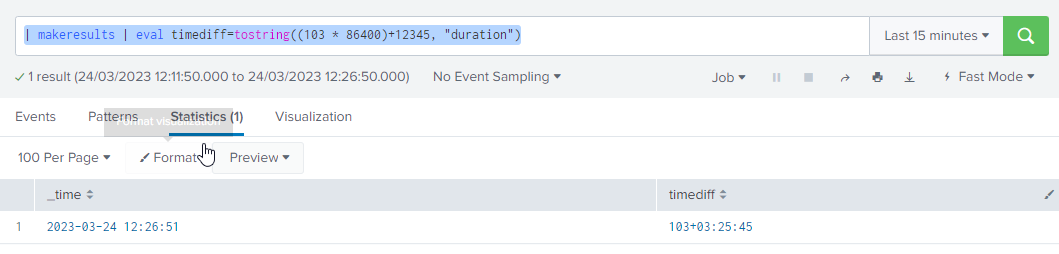 Why is duration not showing value greater than 99? - Splunk Community