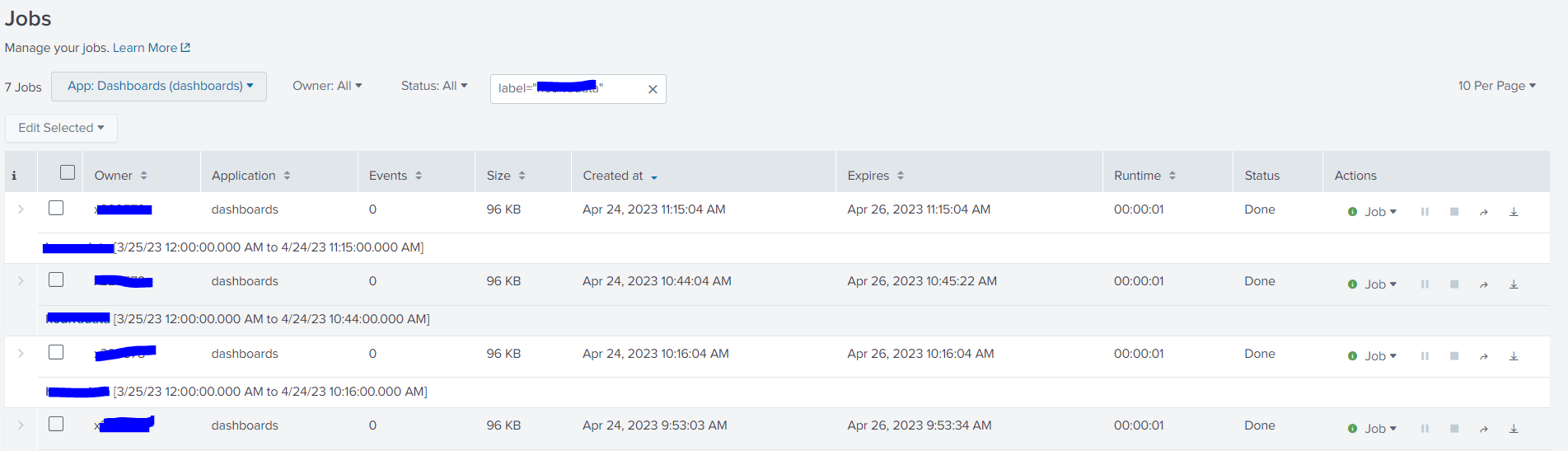 Why does job show 0 events? - Splunk Community