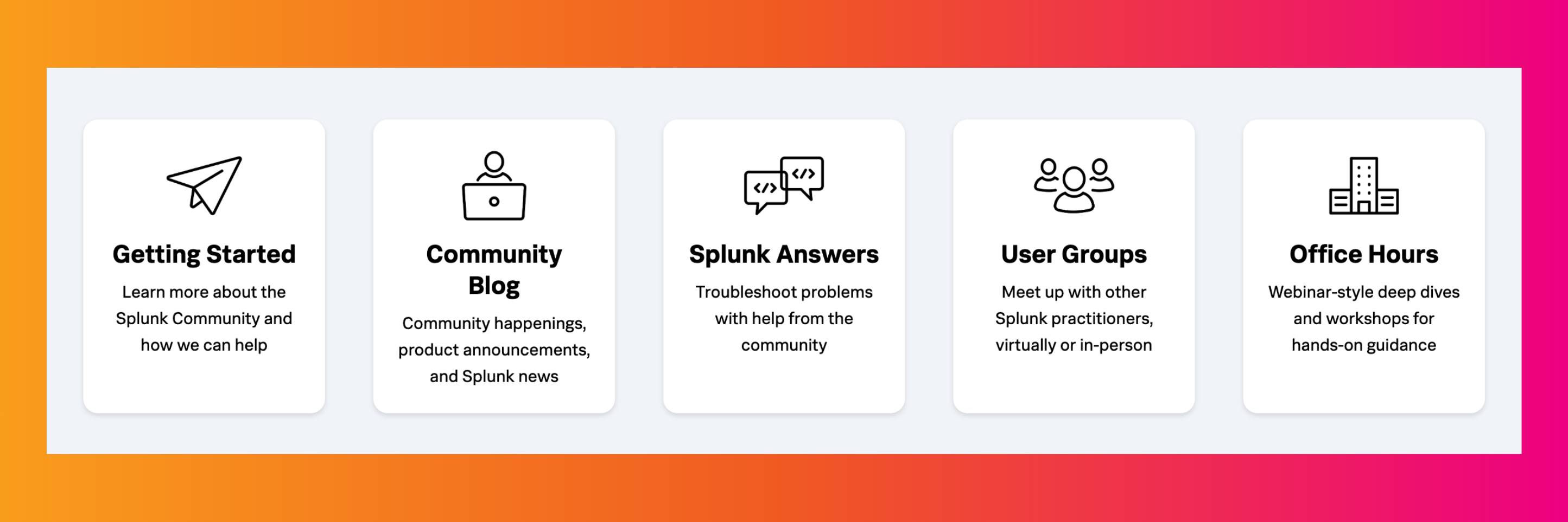 Community Update New Homepage Product Board Con Splunk Community 