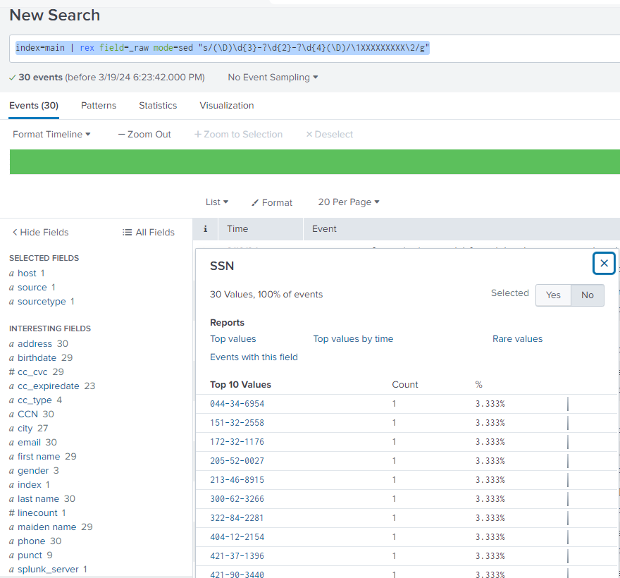Unable to get SEDCMD to mask SSNs (on Indexer) - Splunk Community