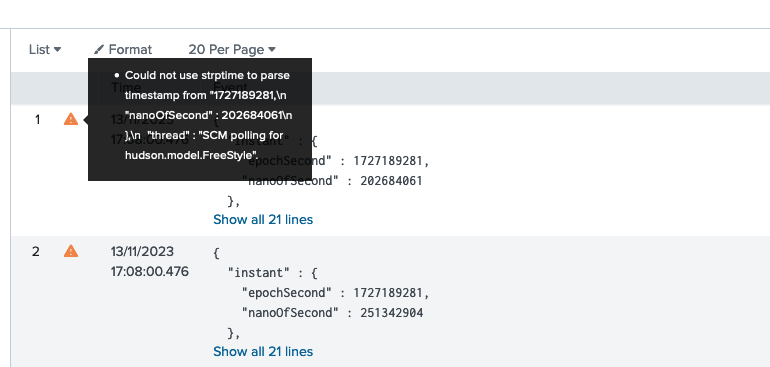 Solved Re Parsing Multi Line Timestamp Splunk Community