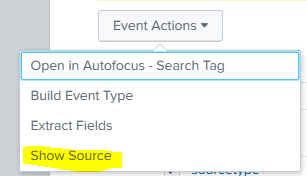 Event Action ---> Show Source: To be displayed on ... - Splunk Community