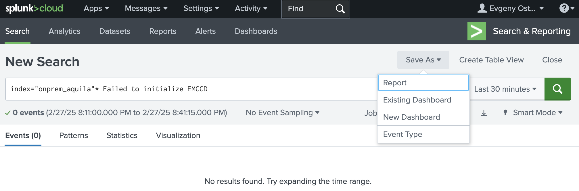 Solved How To Create Alert In Cloud Version Of Splunk Splunk Community