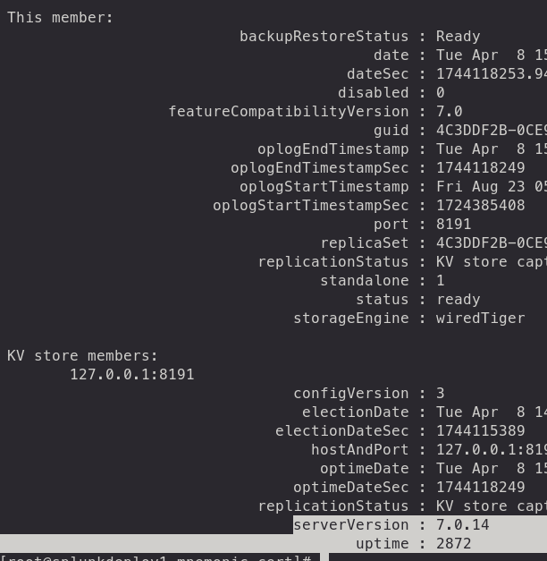 Solved Kvstore Does Not Start When Running Splunk 94 W Splunk Community