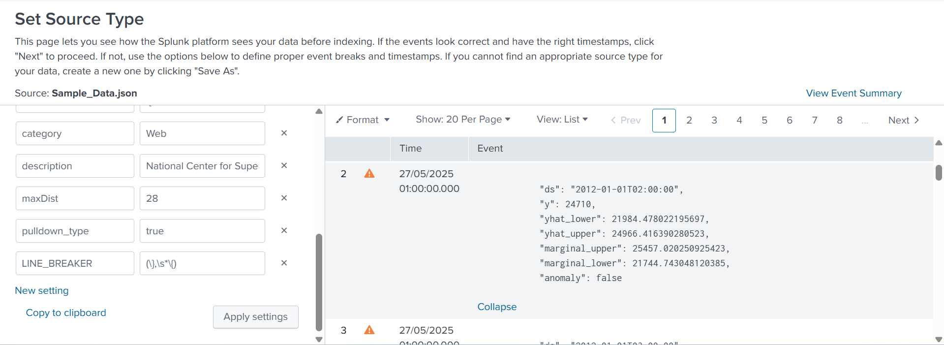 Solved: Need Proper props configuration for extracting dat... - Splunk Community