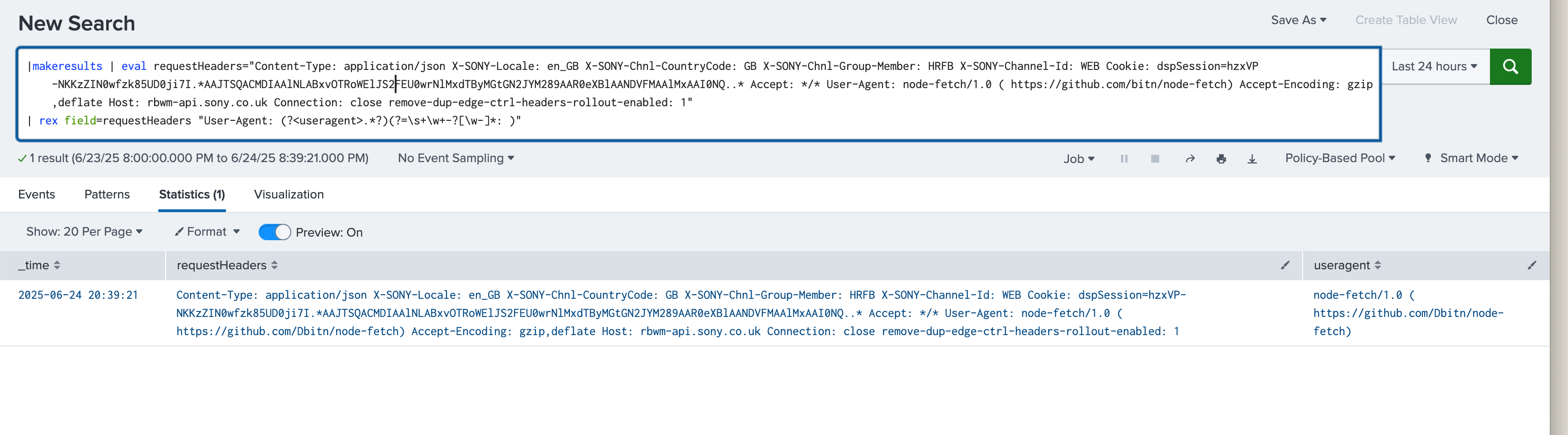 Solved: Extraction of a field inside Json data - Splunk Community