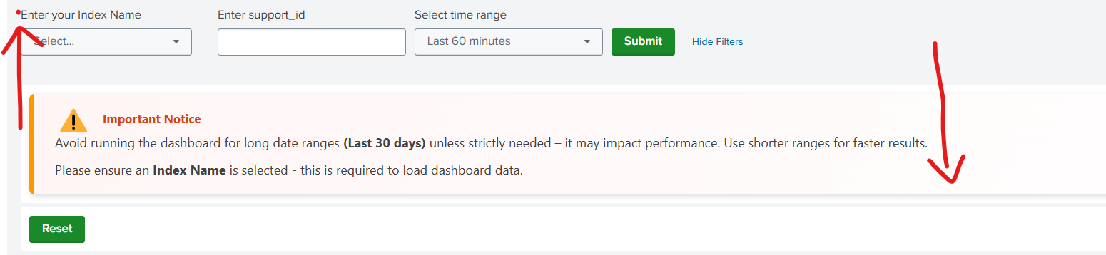 Solved: How to add the description for dashboard in beginn... - Splunk ...