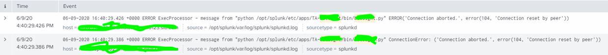 104, Connection Reset by Peer error - Splunk Community